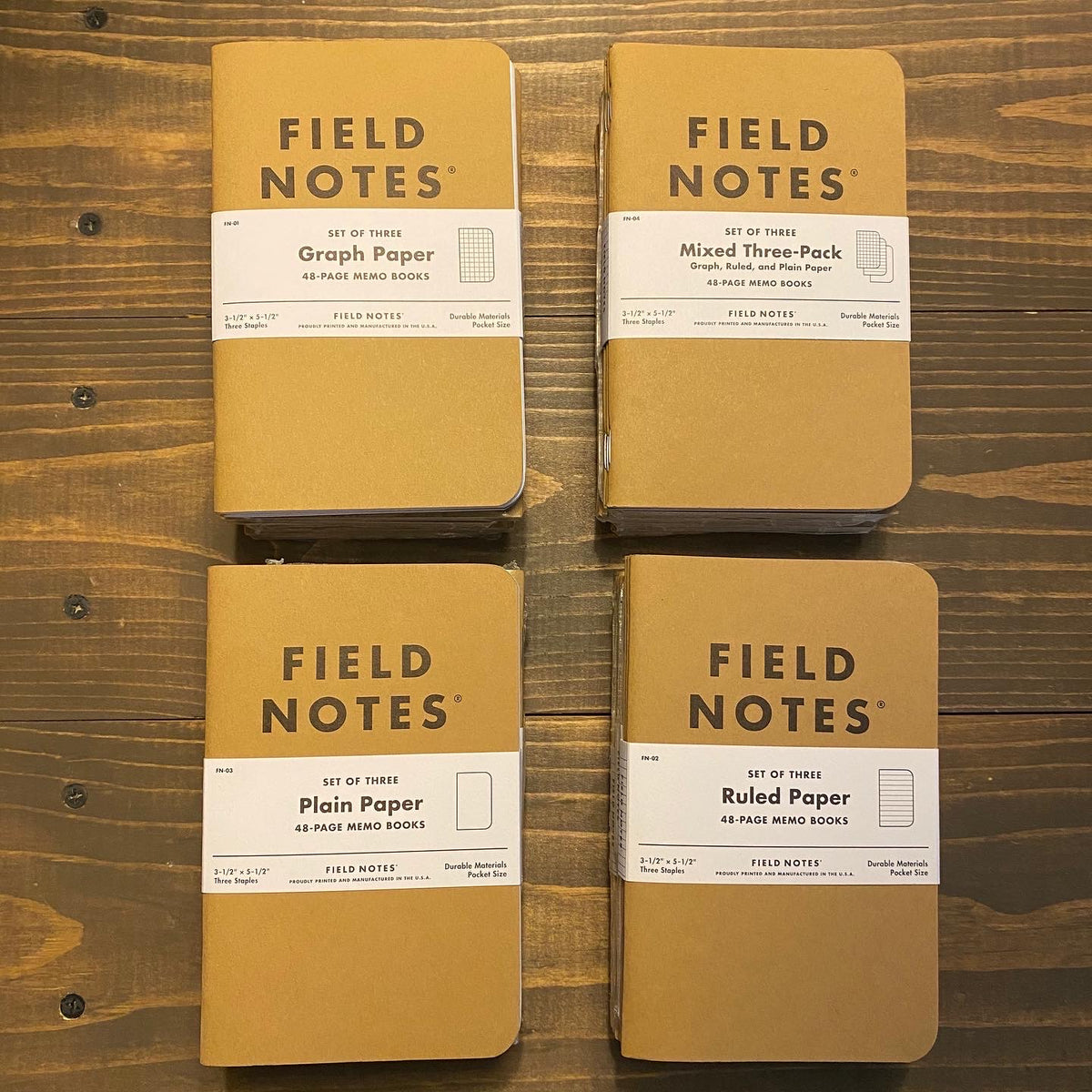 Field Notes Original Kraft Notebooks – Alpha Gear Company